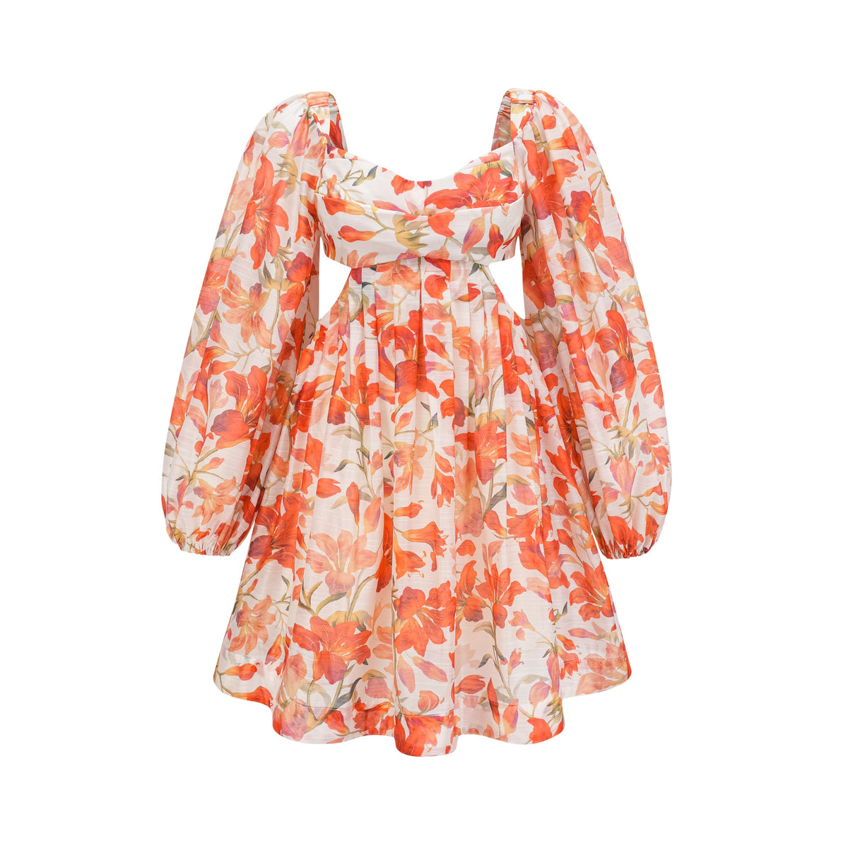 Diane Mini Dress With Floral Print – Relvoux Womenswear